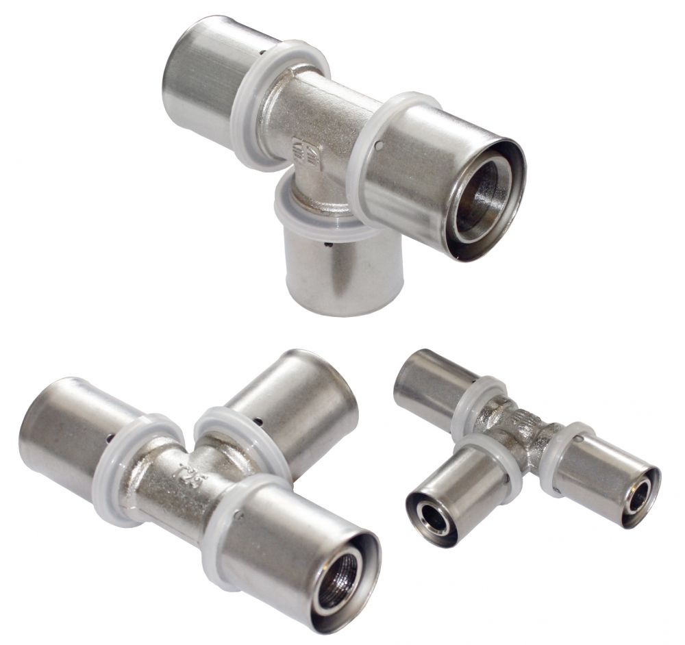 16mm Equal Tee Rifeng Crimp Fitting | UFHTS